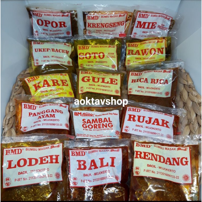 Jual Paket Bumbu Masak Dacil BMD Instan 20 pcs Bukan Mahmudah BMM ...