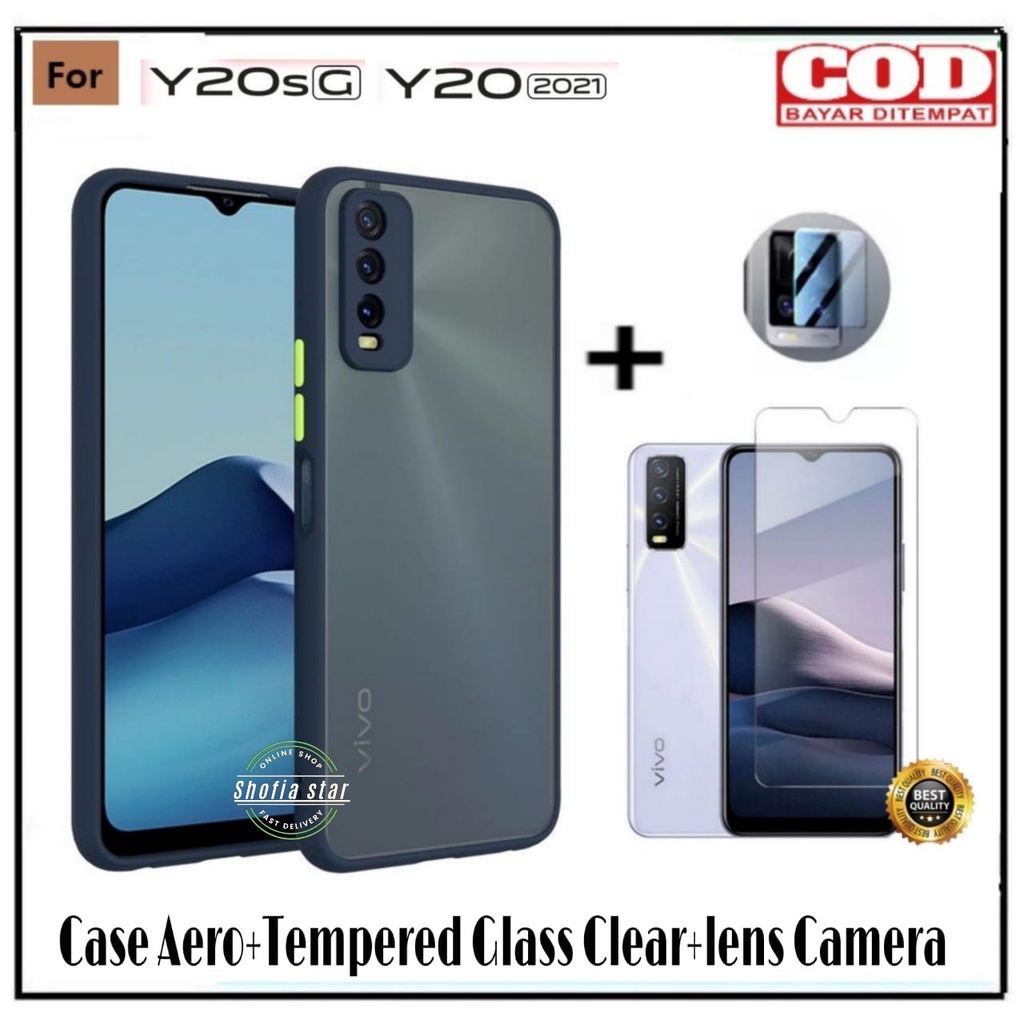 Jual PROMO 3IN1 CASE AERO VIVO Y20 Y20I Y20S Y12S Y20SG Y20G SOFTCASE ...