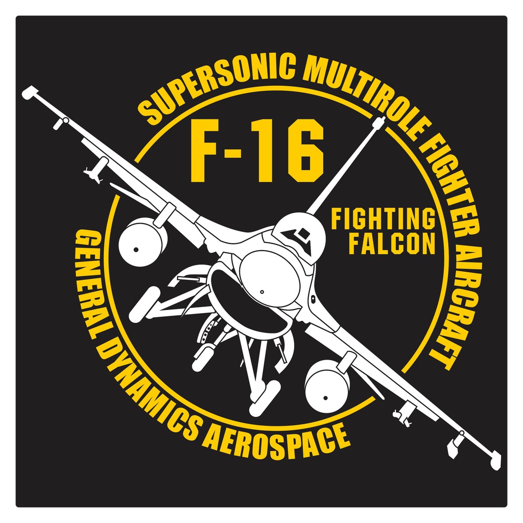 Jual General Dynamics F-16 Round Cutting Sticker | Shopee Indonesia