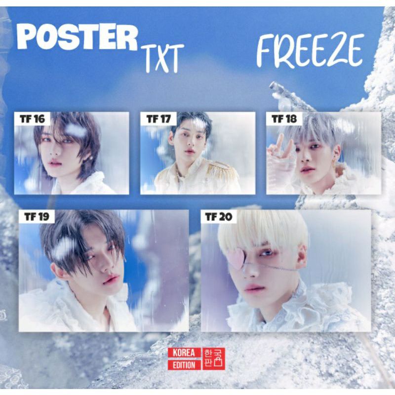 Jual Poster TXT Freeze Yoenjun Soobin Boemgyu Taehyun Huening Kai ...