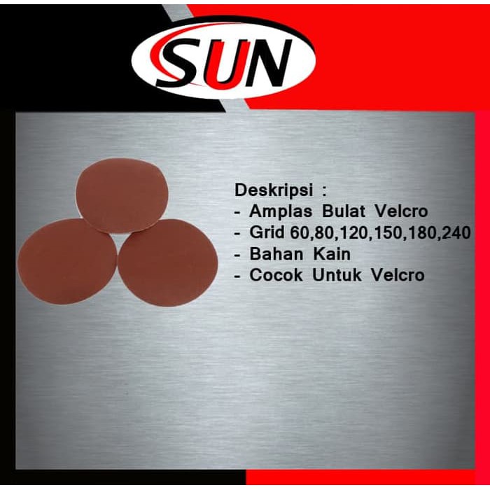 Jual Amplas Bulat Velcro 4" Inch | amplas bulat gerinda 4" inch ...