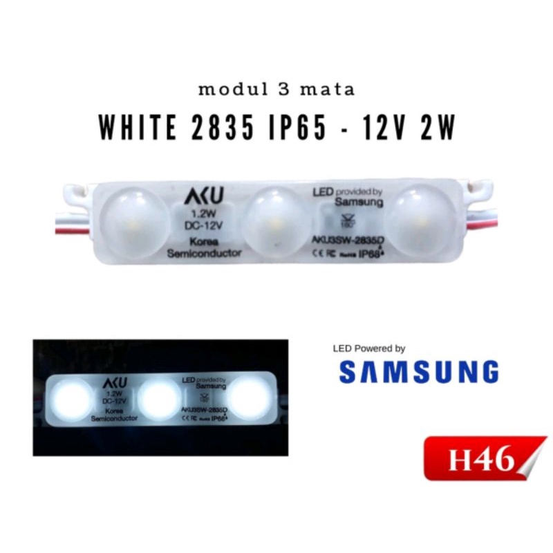 Jual Lampu Led Samsung ip65 3mata bright white | Shopee Indonesia