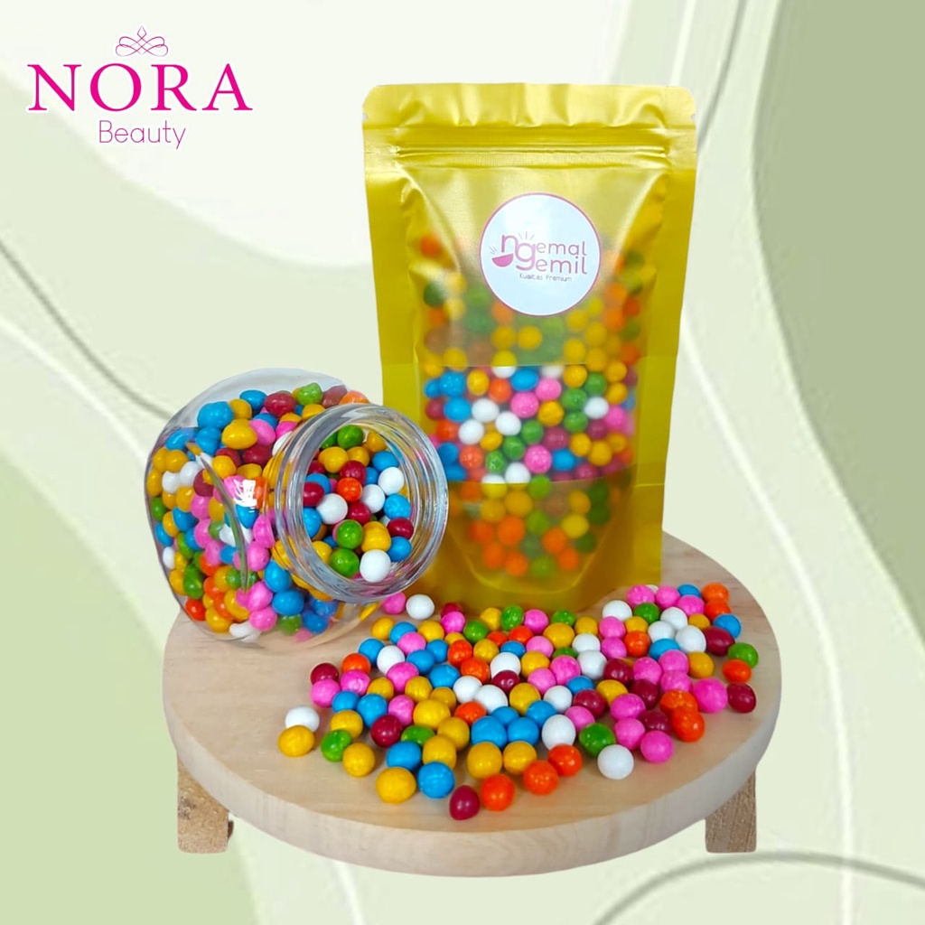 Jual Cemilan Permen Telur Cicak Warna Warni / Permen Mini Rainbow ...