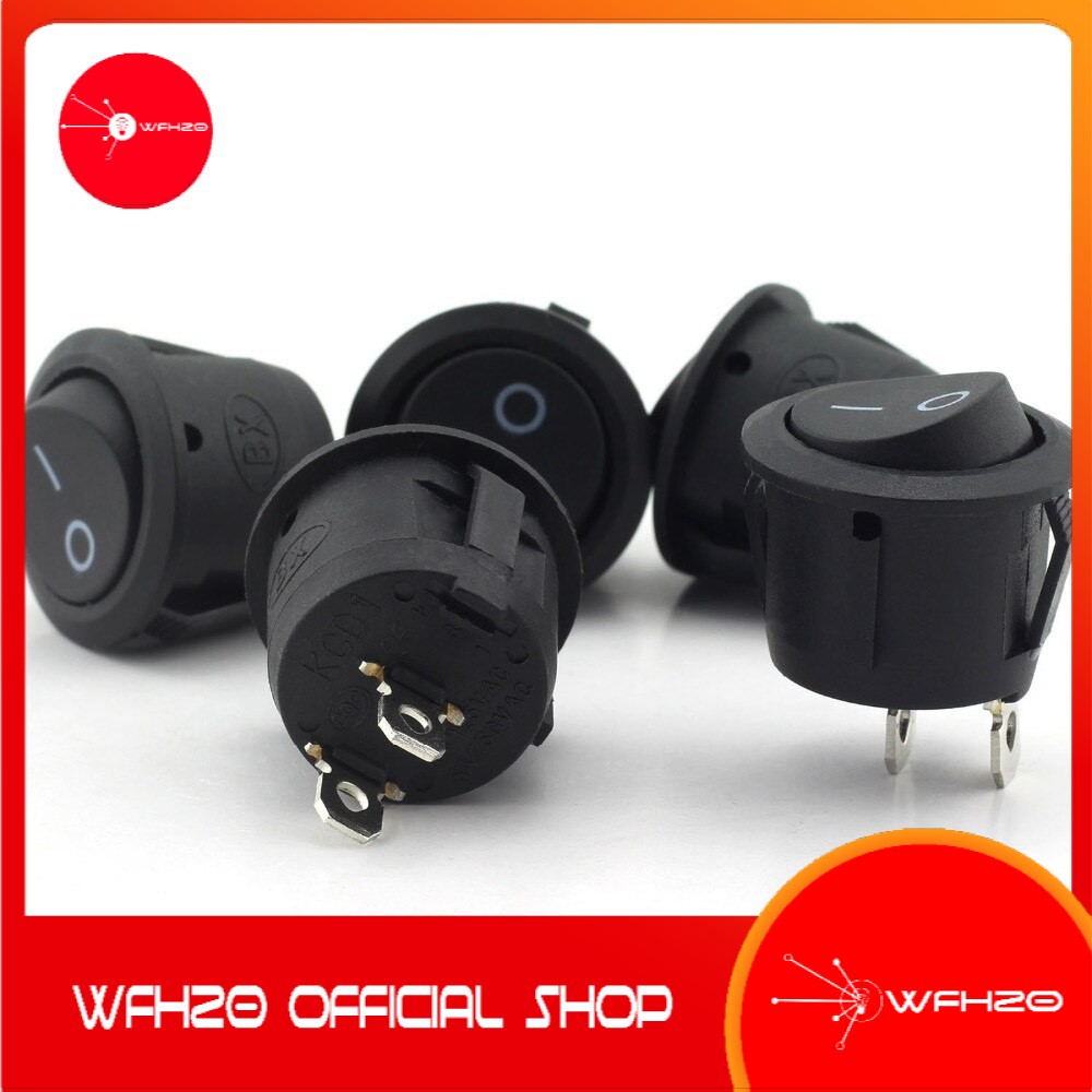 Jual Rocker Switch Bulat Saklar 2 Pin 10A 125VAC / 6A 250VAC 2 kaki ...