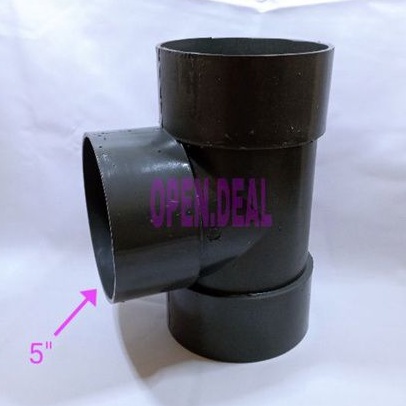 Jual TEE 5" INCH D SUPERLON / Tee D 5 SLON / LETER T / SAMBUNGAN PIPA ...