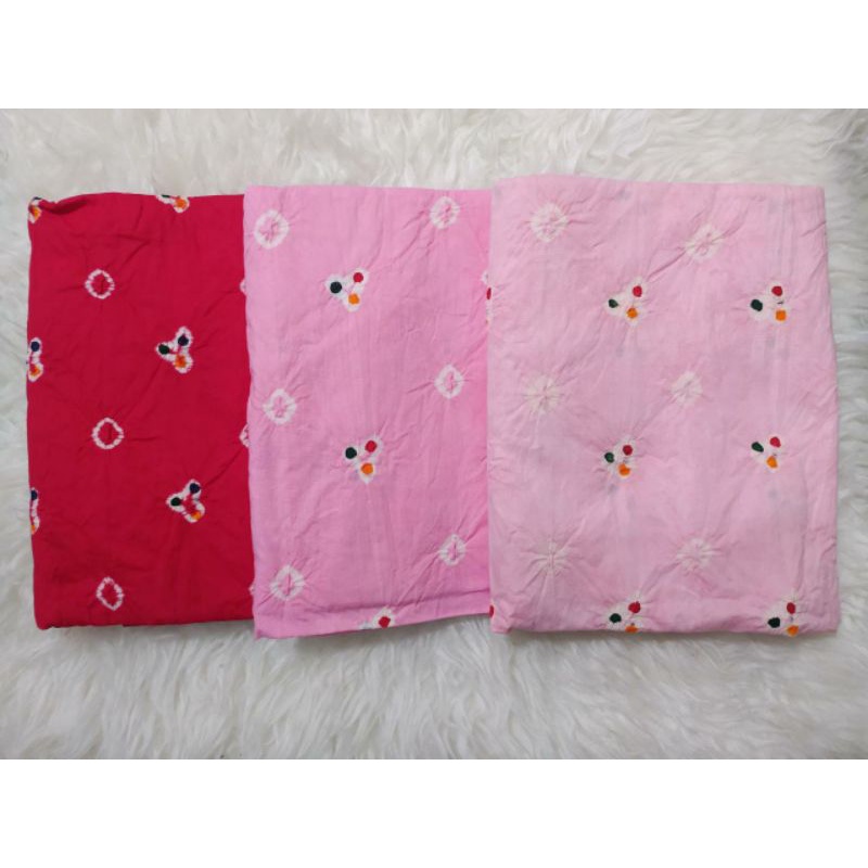 Jual Kain Batik Jumputan Solo Pink | Shopee Indonesia