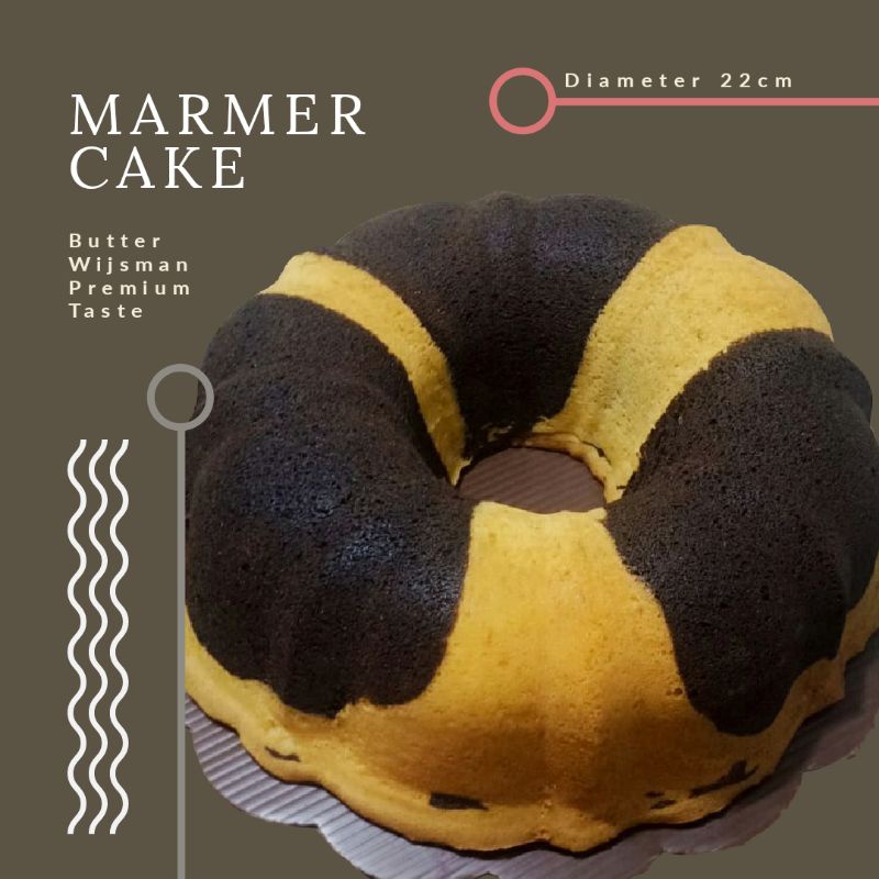 Jual Marmer Cake Premium Wisjman Diameter 22cm | Shopee Indonesia