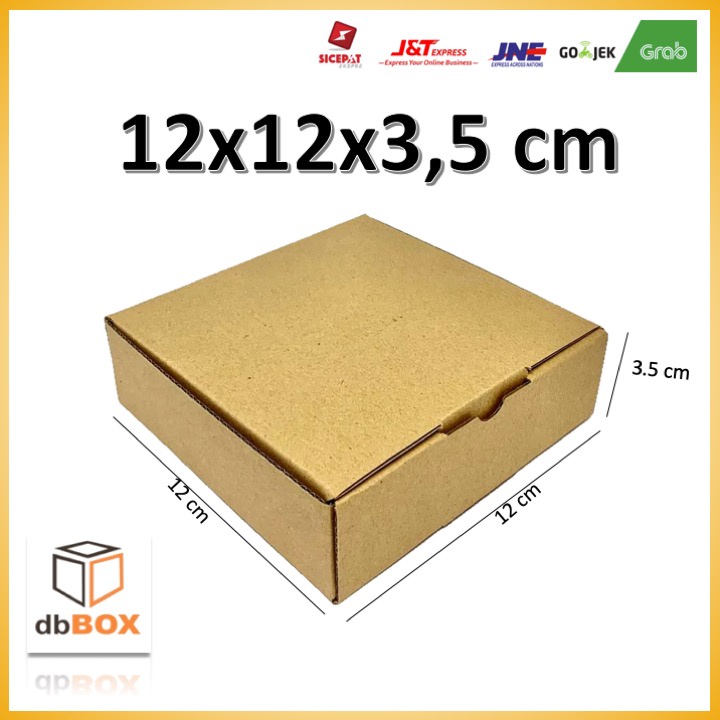 Jual Kardus 12x12x3,5 cm | Box Die Cut & Easy Usage | Box Snack ...