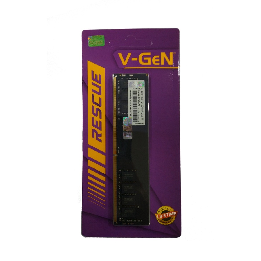 Jual RAM DDR4 V-GeN RESCUE 4GB PC25600/3200Mhz LongDimm - VGEN Memory ...