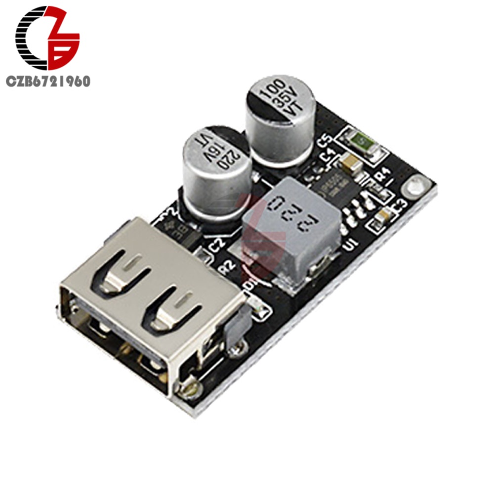 Jual PREORDER 1CH USB QC3.0 QC2.0 DC-DC Buck Converter Charging Step Down Module 6-32V 9V 12V ...