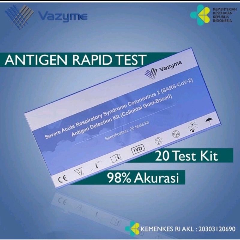 Jual Swab Antigen Vazyme Box 20 pcs | Shopee Indonesia