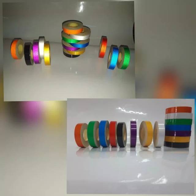 Jual stiker sticker lis roll List ban velg 1 cm reflective | Shopee ...