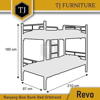 Jual Orbitrend Revo Ranjang Susun Besi / Tempat Tidur Tingkat Besi ...