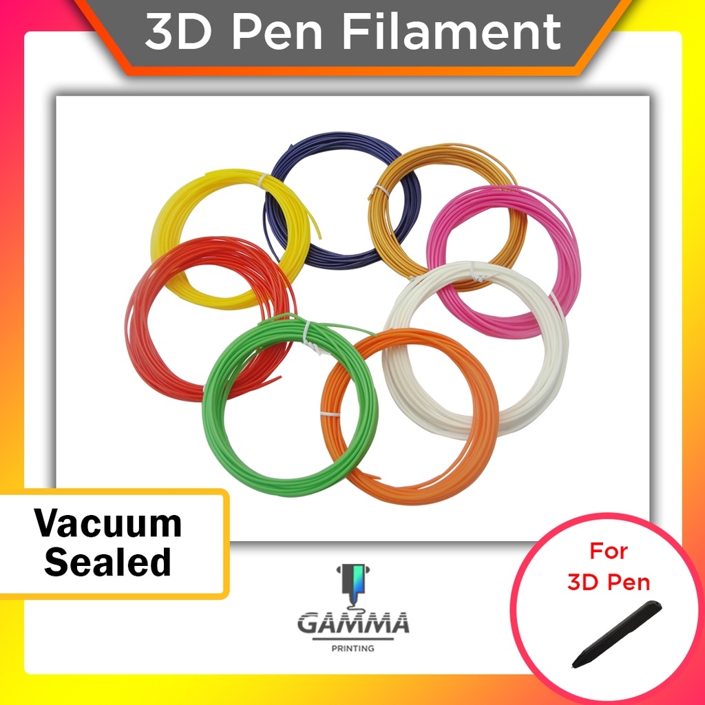 Jual 3D Pen Refill Filament PLA + 1,75mm - Isi Ulang Tinta Print 3D ...