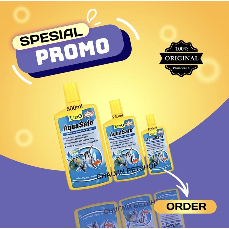 Jual Tetra Aquasafe 250ml Aqua Safe 250 ml Penetral Air Aquarium ...