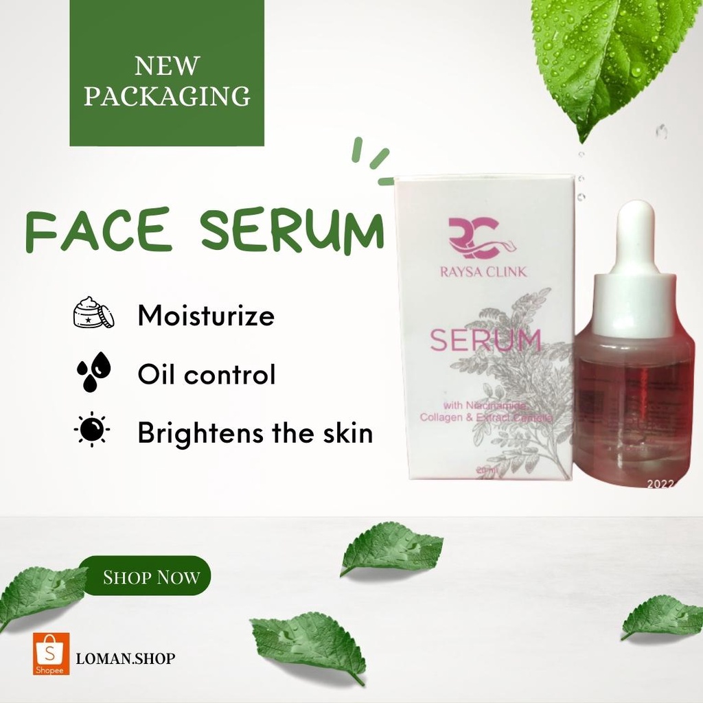Jual Raysa Clink Serum Glowing Whitening Acne Serum Wajah Glowing Mata ...