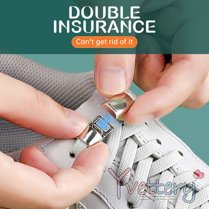 Jual COD ️2 Pcs / 1 Set Tali Sepatu Magnet Simple / Shoelace Magnetic ...