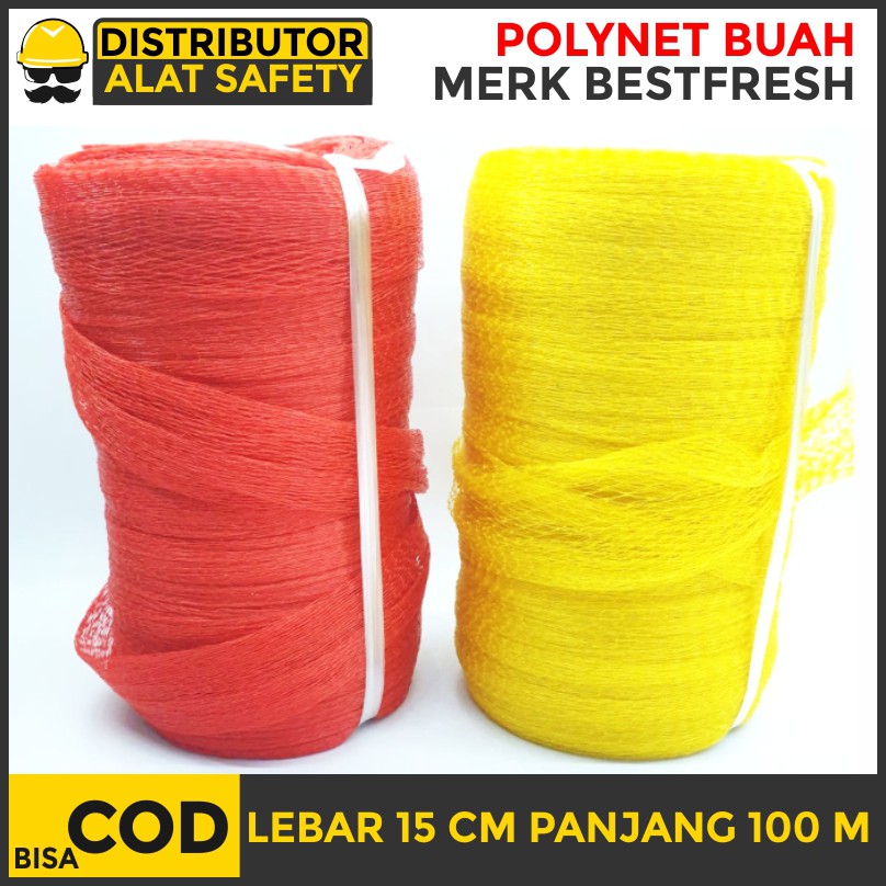 Jual JARING BUAH POLYNET SAYUR 100M - Kuning MERAH | Shopee Indonesia
