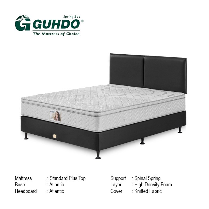 Jual Kasur Springbed Guhdo Standard Plush Top - Atlantic Style Matras spring bed | Shopee Indonesia