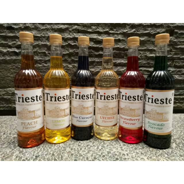 Jual TRIESTE SYRUP / SIRUP rasa LEMON / GREEN APPLE | Shopee Indonesia