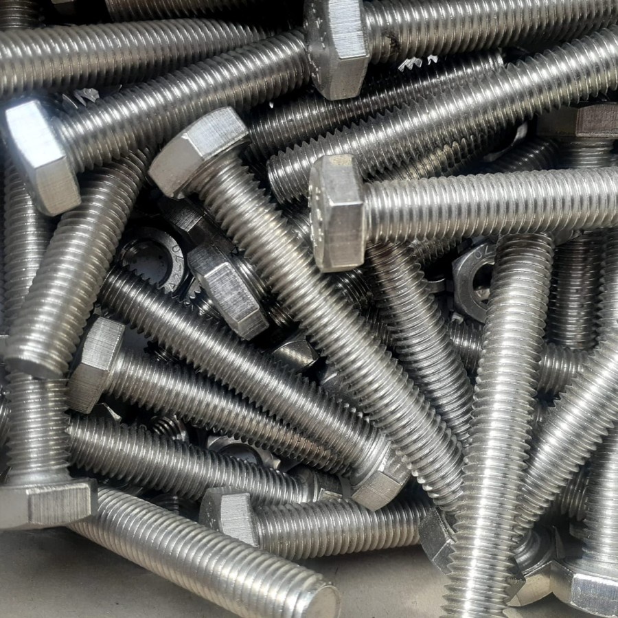 Jual BAUT STAINLESS M10 X 50 / BAUT 17 KUNCI 1 / BAUT SS M10 X 50 SUS 304 / BAUT M10X50 ...