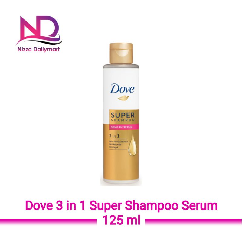 Jual Dove 3 in 1 Super Shampoo Serum 125 ml | Shopee Indonesia