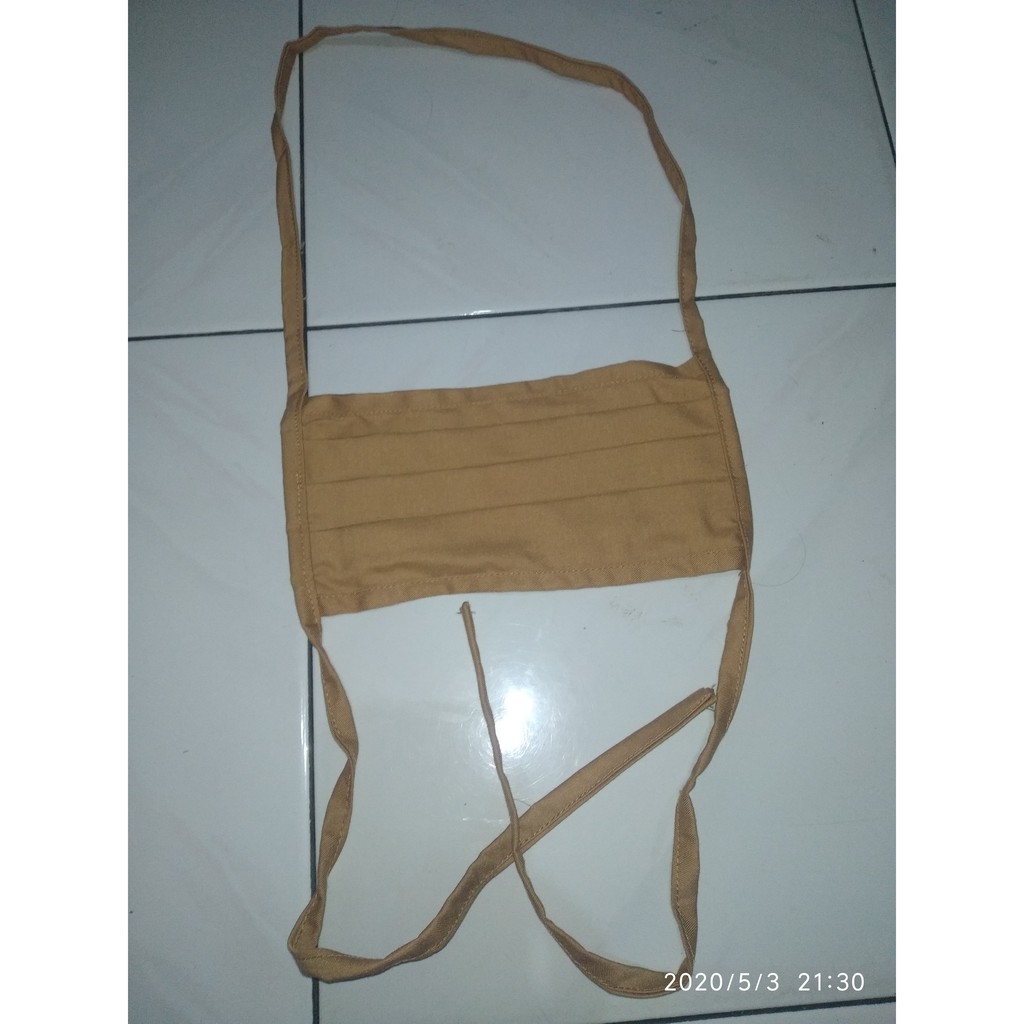 Jual Ecer / Lusinan Masker kain keper model hijab. bahan jamin tebal ...