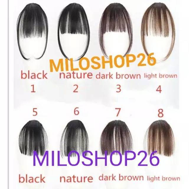 Jual kualitas baru Hair bang poni tipis bang hair clip | Shopee Indonesia