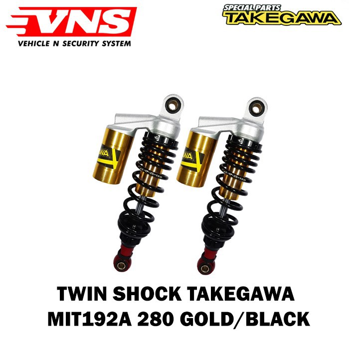 Jual SHOCK BREAKER TAKEGAWA,Shock Tabung MIT192A 280MM | Shopee Indonesia
