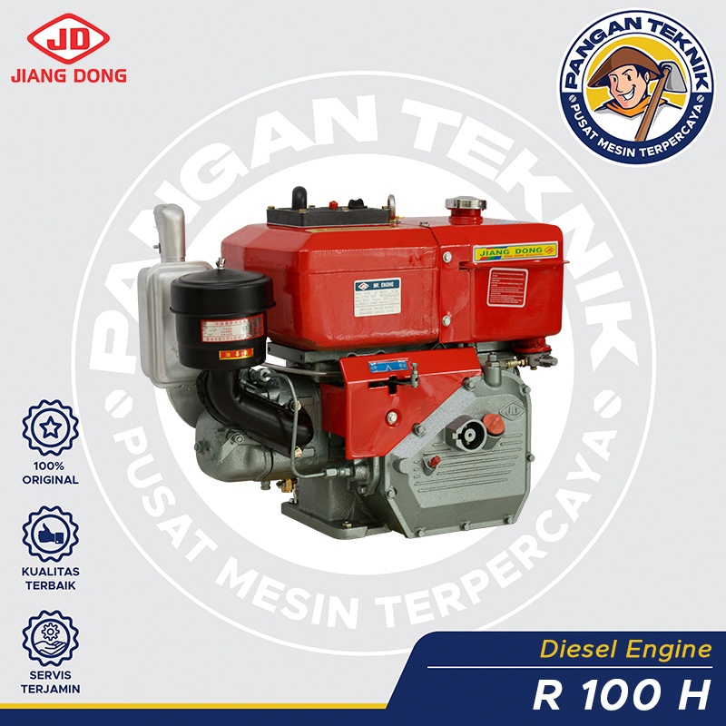 Jual MESIN DIESEL JIANG DONG | R 100H HOOPER | DIESEL ENGINE 10 PK | Shopee Indonesia