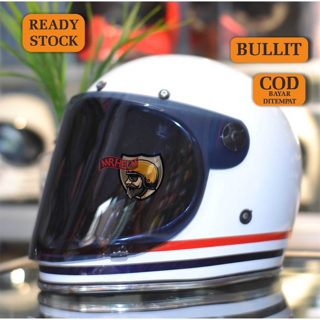 Jual HELM CUSTOM BELL BULLIT ST GERMAN WITH VISOR / HELM CLASSIC ( MR ...
