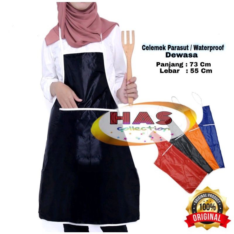 Jual Celemek Dewasa Apron masak Parasut / Waterproof | Shopee Indonesia