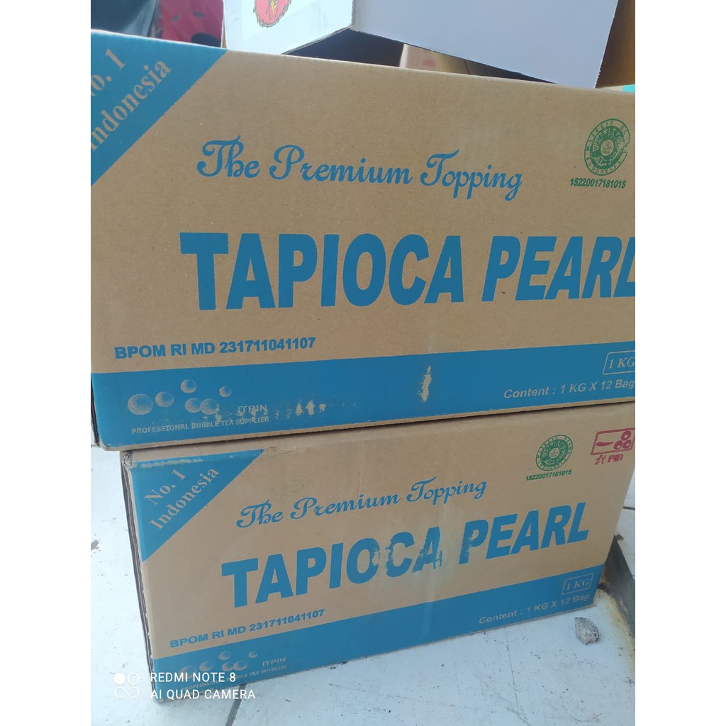 Jual ITPIN Tapioka Pearl Bubble Babel 1kg CRT isi 12 Pcs | Shopee Indonesia