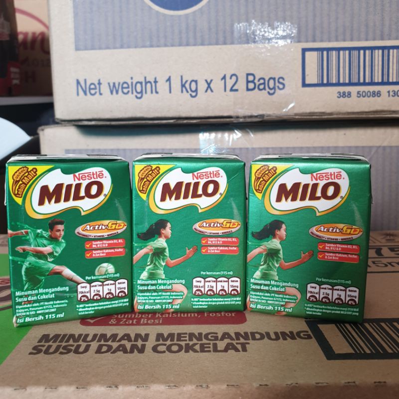 Jual Milo UHT 115 ml Grosir 1 karton | Shopee Indonesia