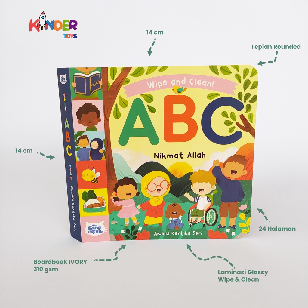 Jual Buku Belajar Abjad / Alfabet ABC Buku Anak Muslim | Shopee Indonesia
