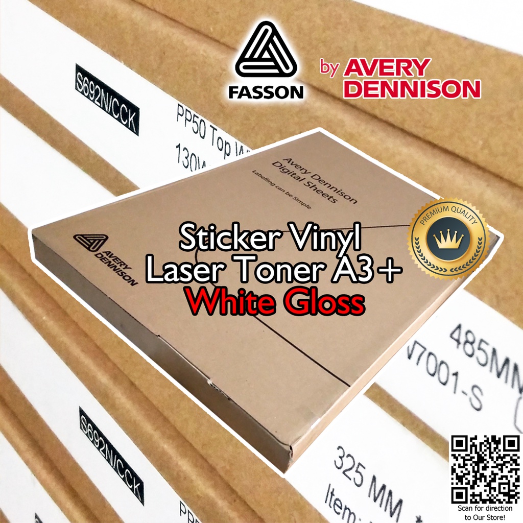 Jual FASSON Avery USA - Sticker Vinyl Laser Digital Print A3+ Stiker ...