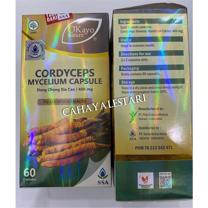 Jual Cordyceps Mycelium Capsule / Dong Chong Xia Cao | Shopee Indonesia