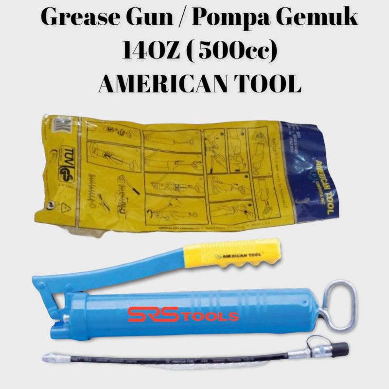 Jual AMERICAN TOOL Grease Gun Heavy Duty Pompa Gemuk 14 Oz ( 500 cc ) | Shopee Indonesia