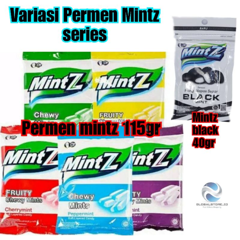 Jual Permen Mintz candy chewy 115gr / mintz black mint candy 40gr | Shopee Indonesia