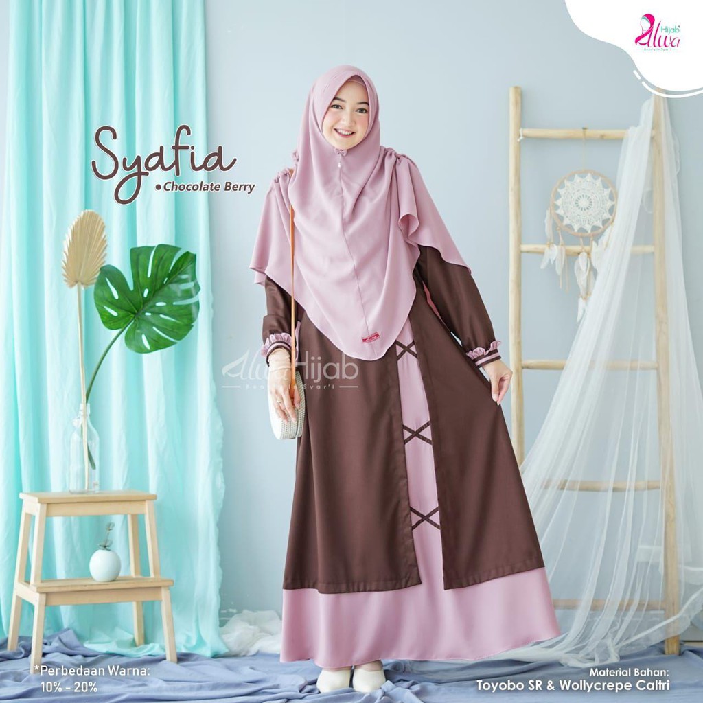 Jual Syafia Dress Set Original Alwa Hijab Adels Winkel | Shopee Indonesia