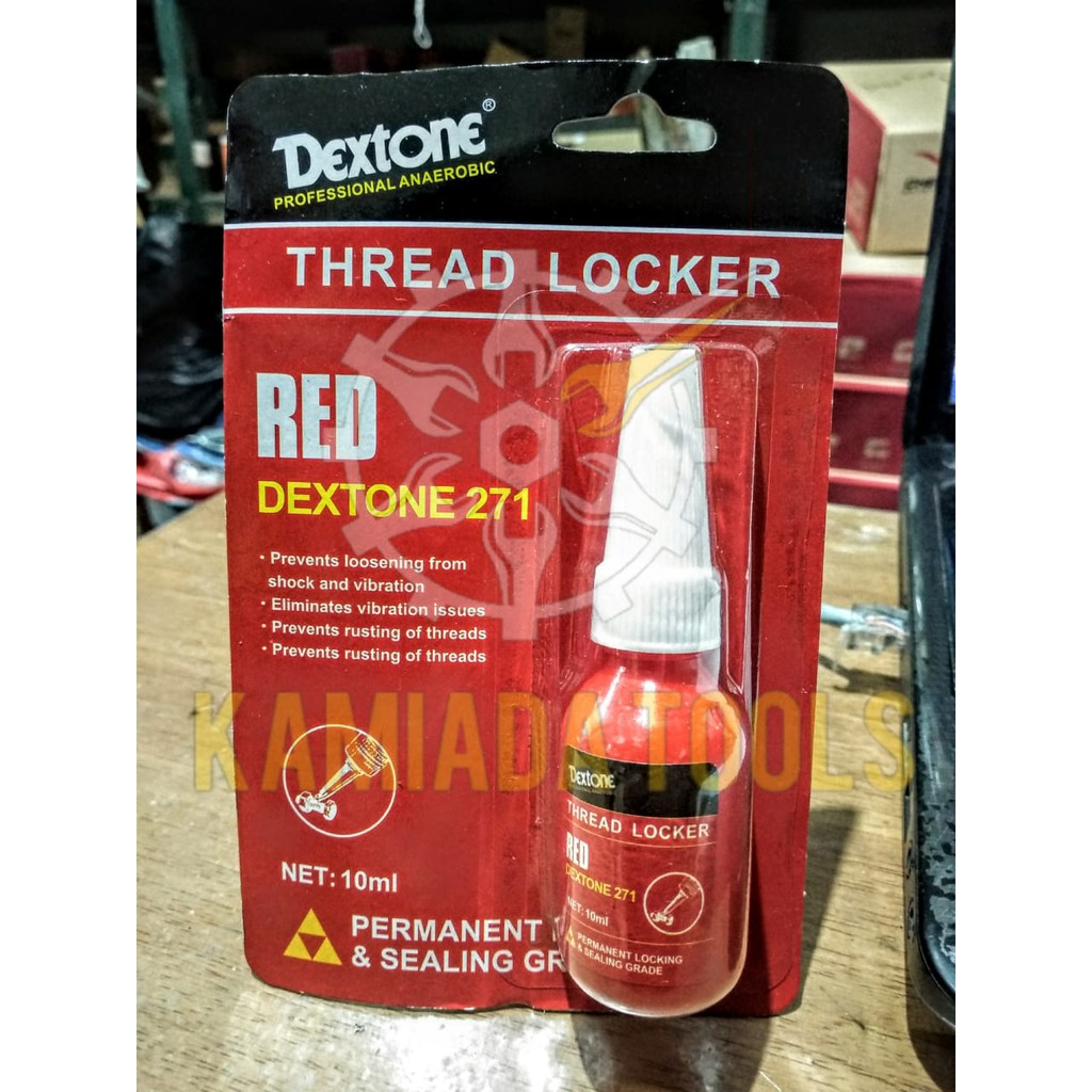 Jual Thread Locker Red 271/ Lem Baut Merah 271 DEXTONE | Shopee Indonesia