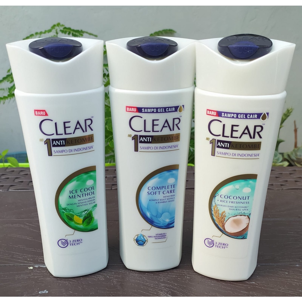 Jual Shampo Clear 160ml Ice Cool Menthol , Complete Soft Care, Coconut ...