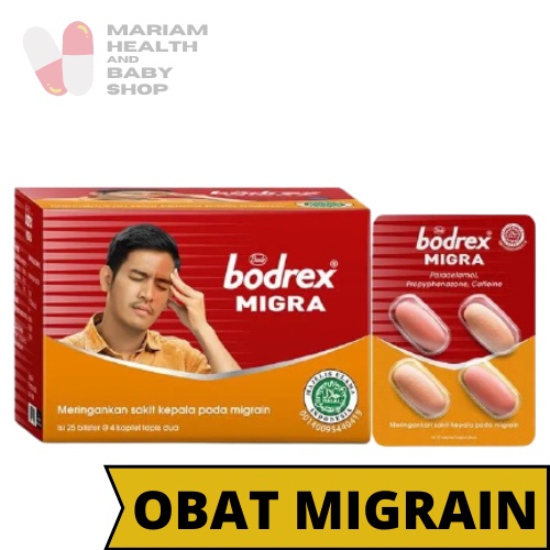 Jual Bodrex Migra Box Isi 100 Tablet - Meredakan Sakit Kepala | Pusing ...
