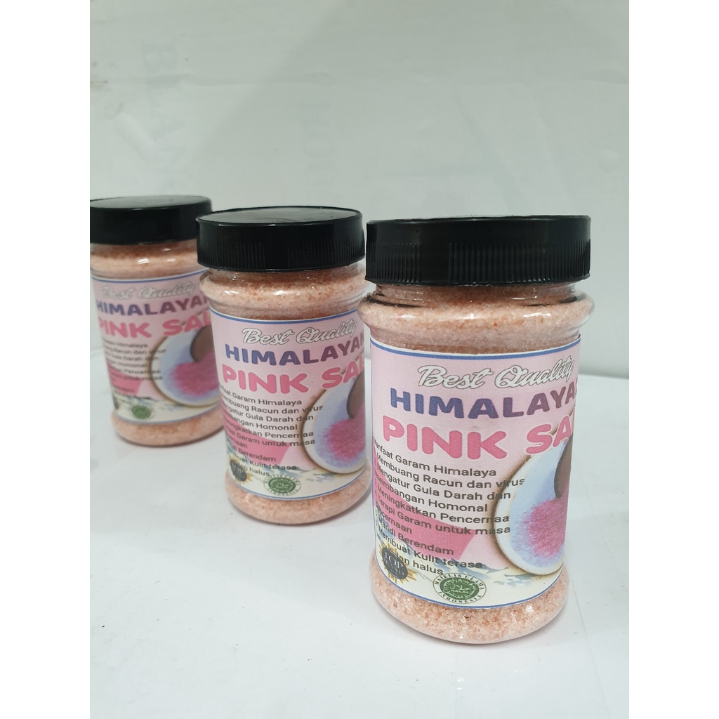Jual Garam Himalaya Pink Salt 250gr// natural pink salt 100% original ...