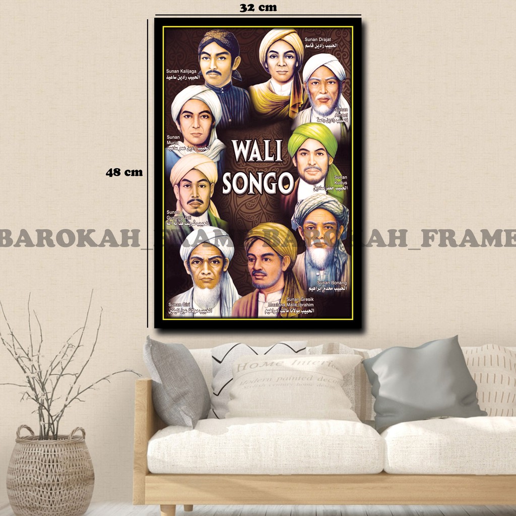 Jual Foto Wali Songo Sunan Kalijaga 4 sahabat nabi Dll poster Gambar ...