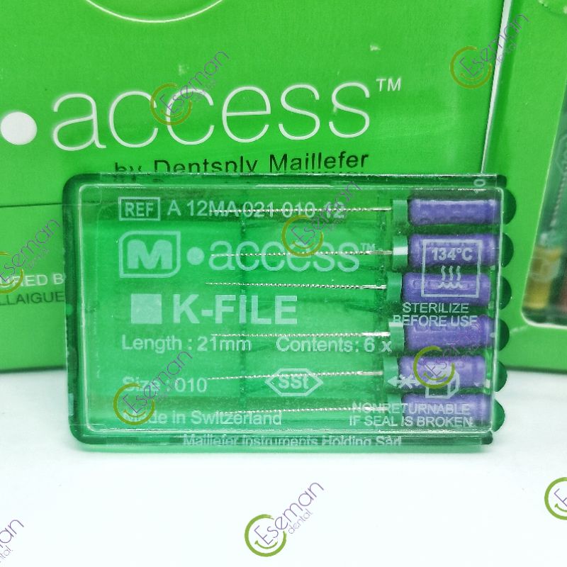 Jual Dentsply M-Access K-File 21mm 08 10 15-40 45-80 Jarum Endo KFile ...