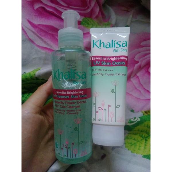Jual khalisa sunscreen spf 50 khalisa gel cleanser | Shopee Indonesia