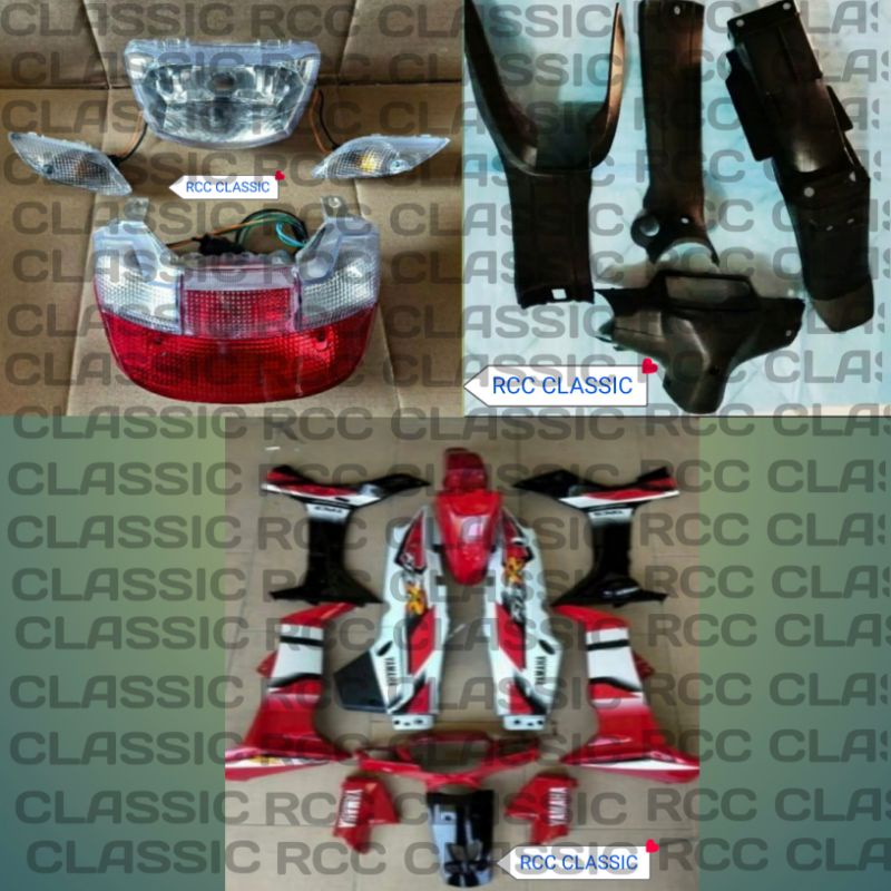 Jual Cover body yamaha Fizr F1Zr Merah Putih Hitam Paket Cover bodi ...