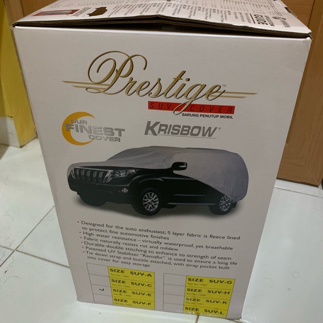 Jual KRISBOW Car Cover SUV-E Prestige Original | Shopee Indonesia