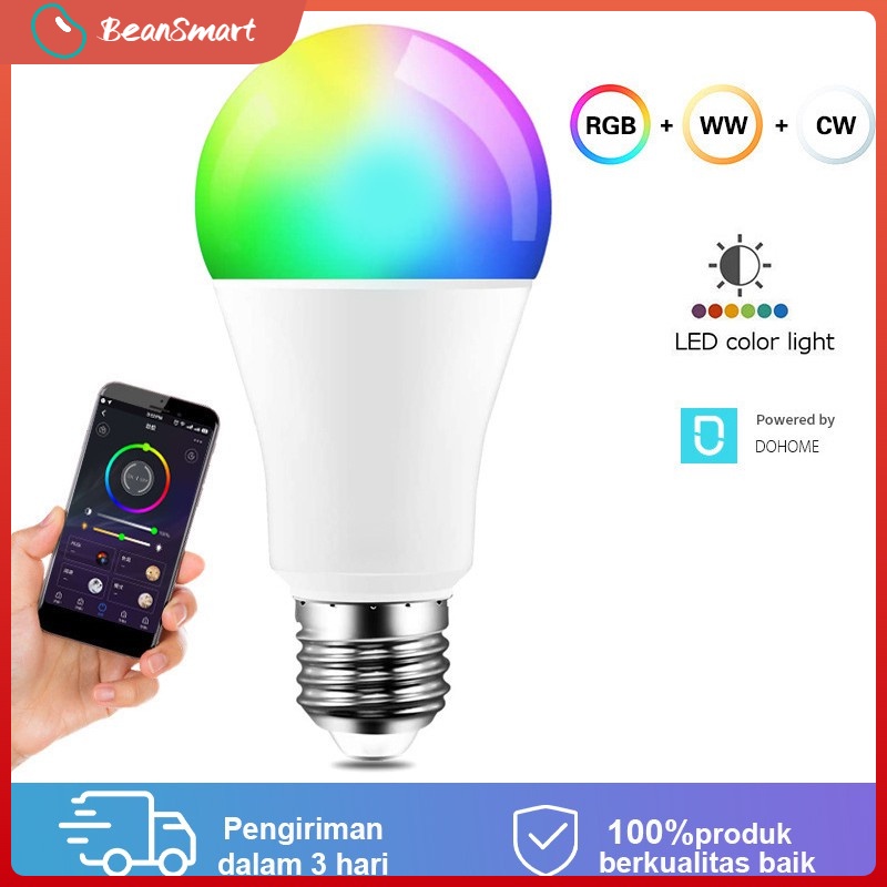 Jual Smart LIGHT BULB RGB+WW 15W Wifi Wireless IoT For Home Automation ...